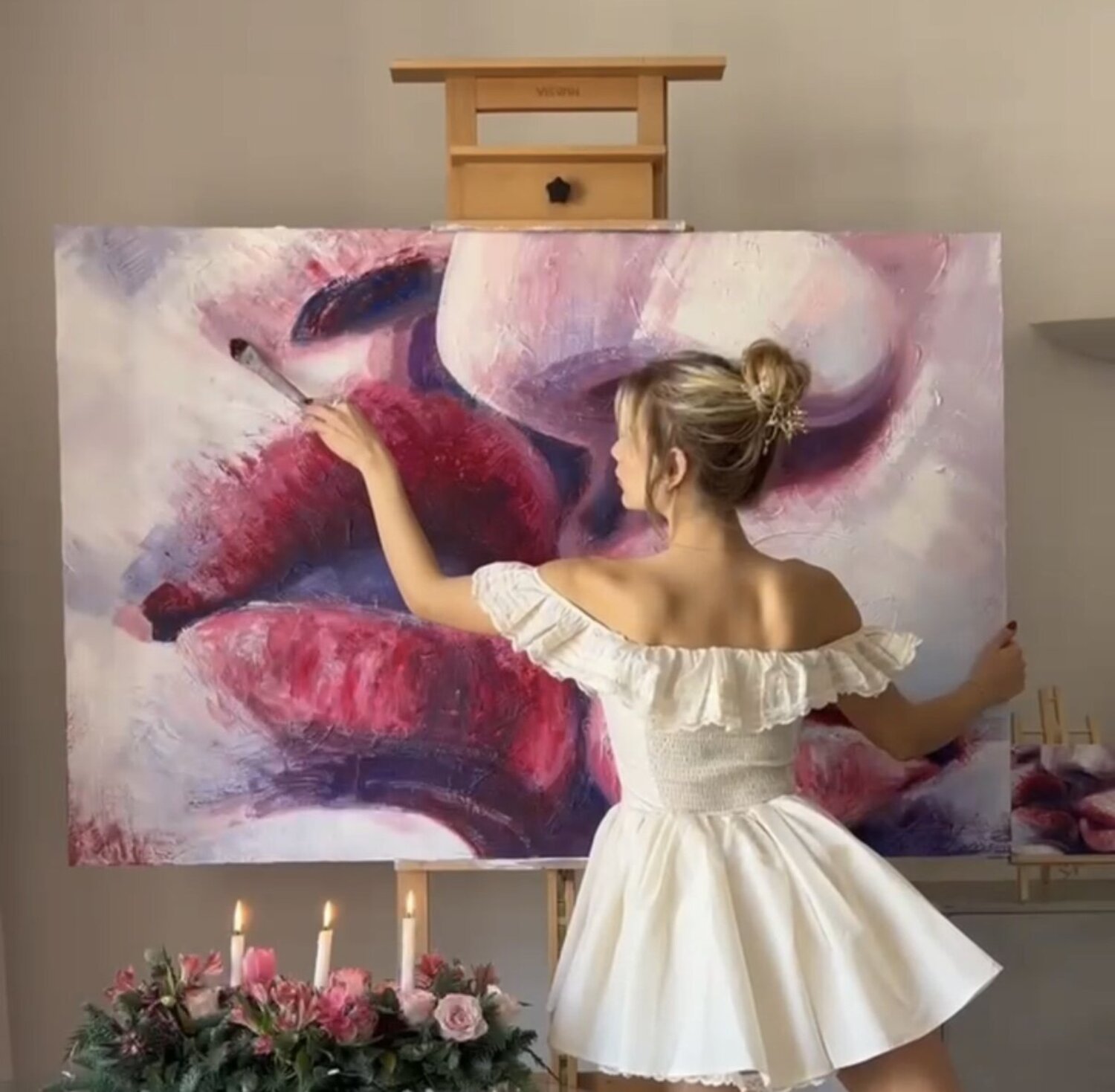 Kiss of Romeo and Juliet von Anfissa Vassé (2024): Malerei Acryl auf ...