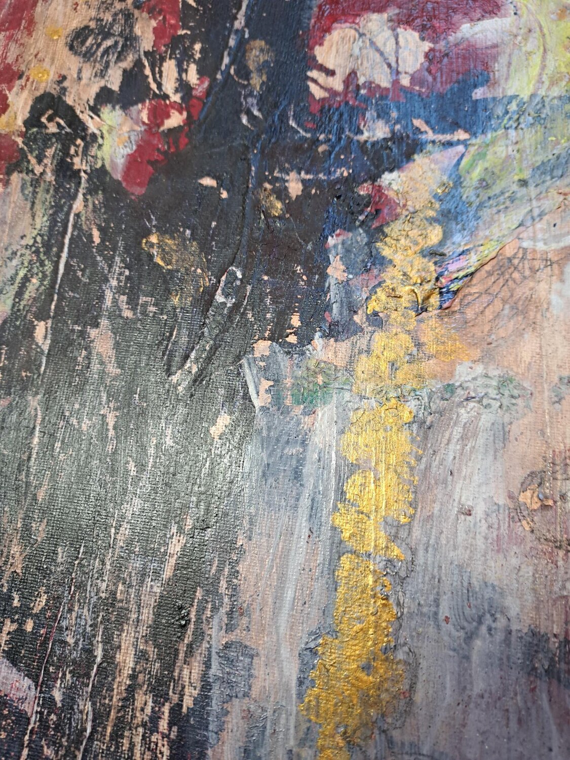 Rhizom by Anke Ames (2025) : Painting Acrylic, Pencil on Canvas - Singulart