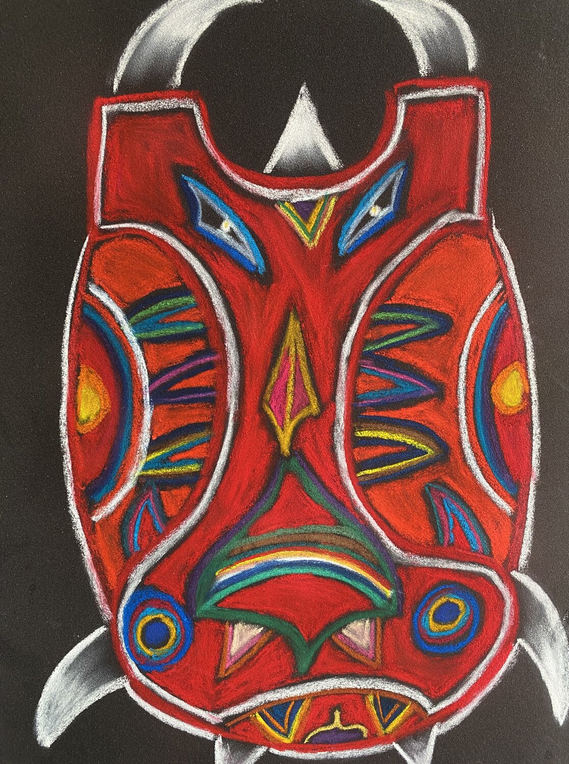 El Diablo de Arnaud Dervin (2022): Obra en papel Pastel en Papel ...