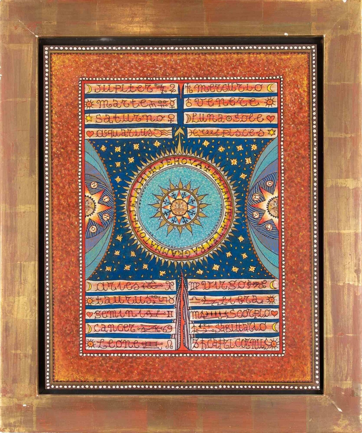 Zodiac Magic Circle by Mino Meno (N.D) : Painting Oil - Singulart