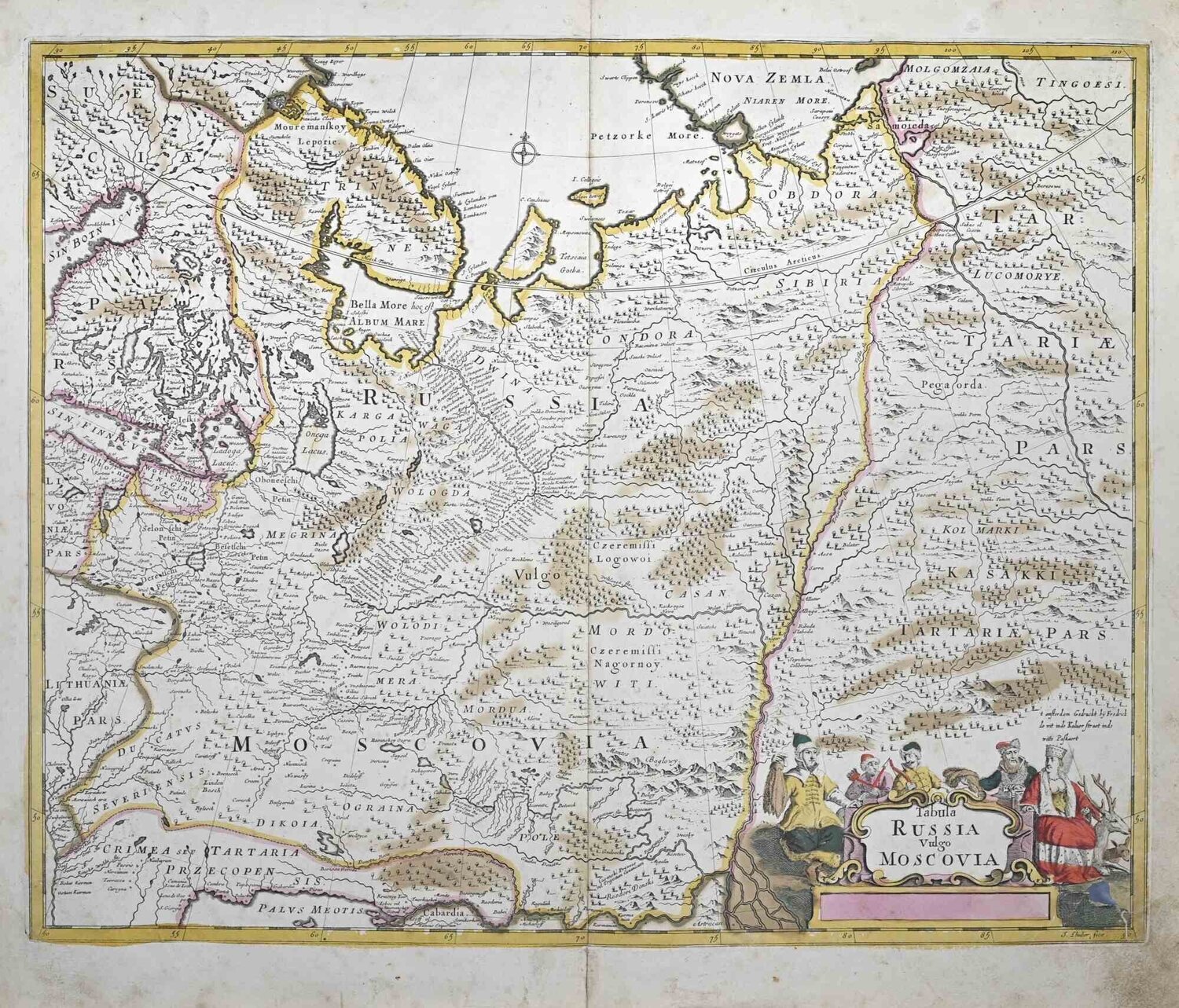 Tabula Russia Vulgo Moscovia de Frederick de Wit (N.D) : Édition Gravure - Singulart