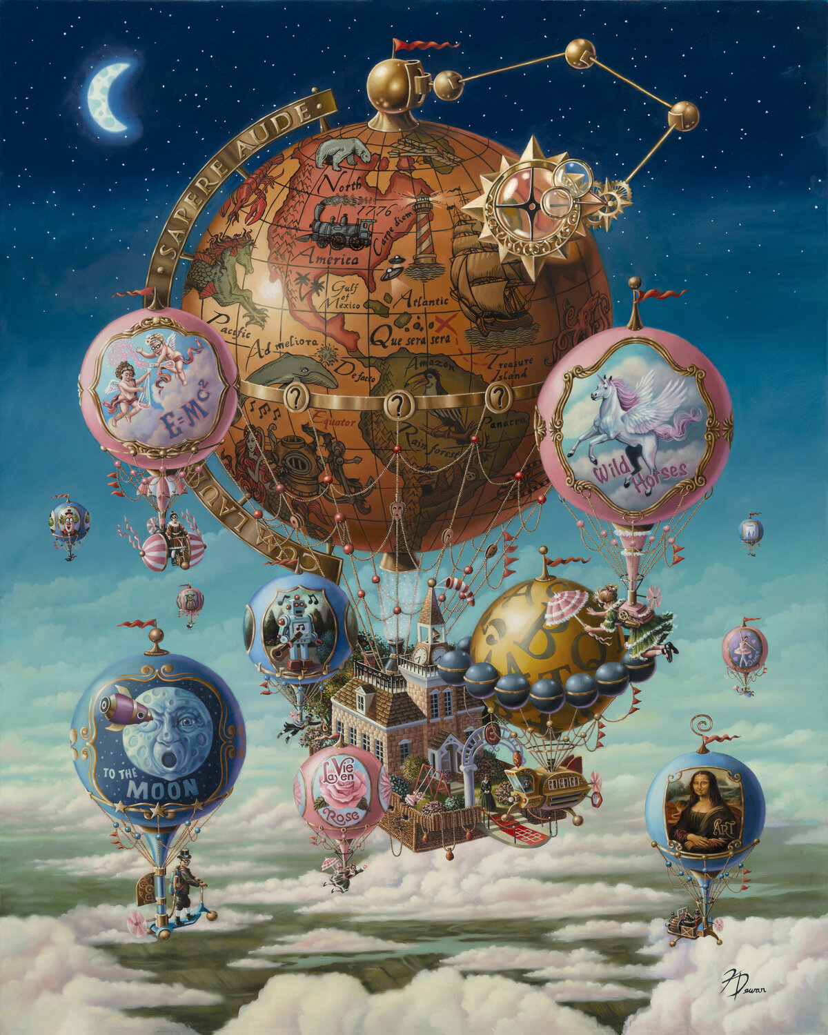 Dare to Know de Ken Dewar (2020): Pintura Óleo en Lienzo - Singulart