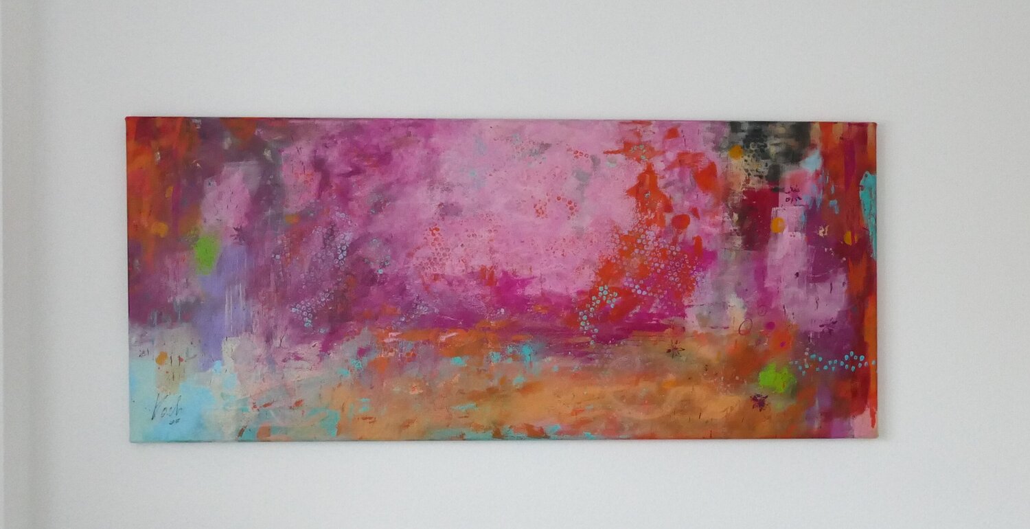 Horizont der Stille by Sabine Koch (2025) : Painting Acrylic, Collage ...