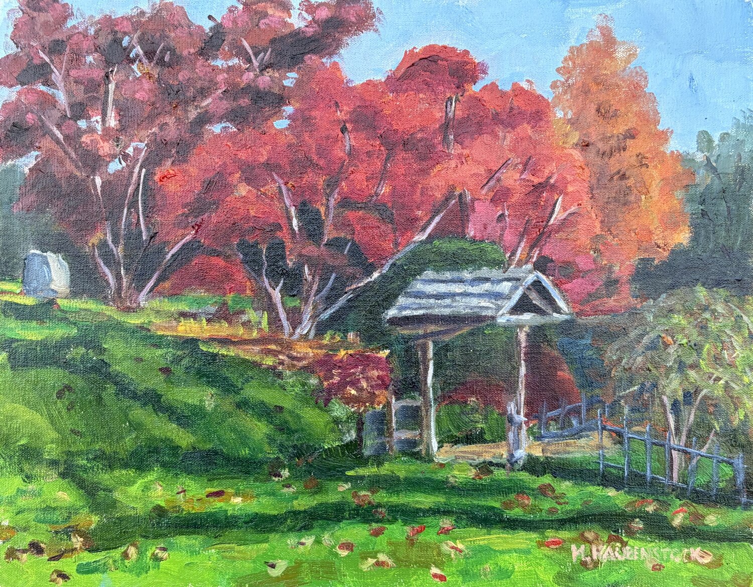 Junko's Garden de Mike Haubenstock (2022) : Peinture Huile sur Toile ...