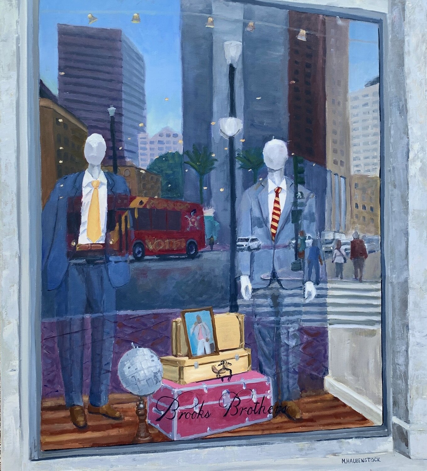 Brooks Brothers von Mike Haubenstock (2019): Malerei Öl auf Leinen - Singulart