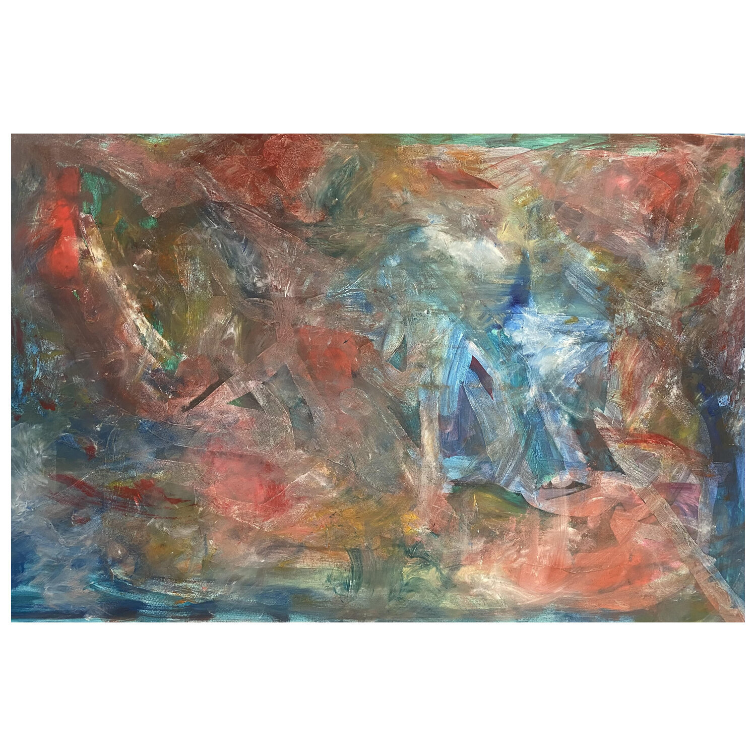 The gods hide in the clouds by BERNARD FORESTIER (2025) : Painting Oil on Canvas - Singulart