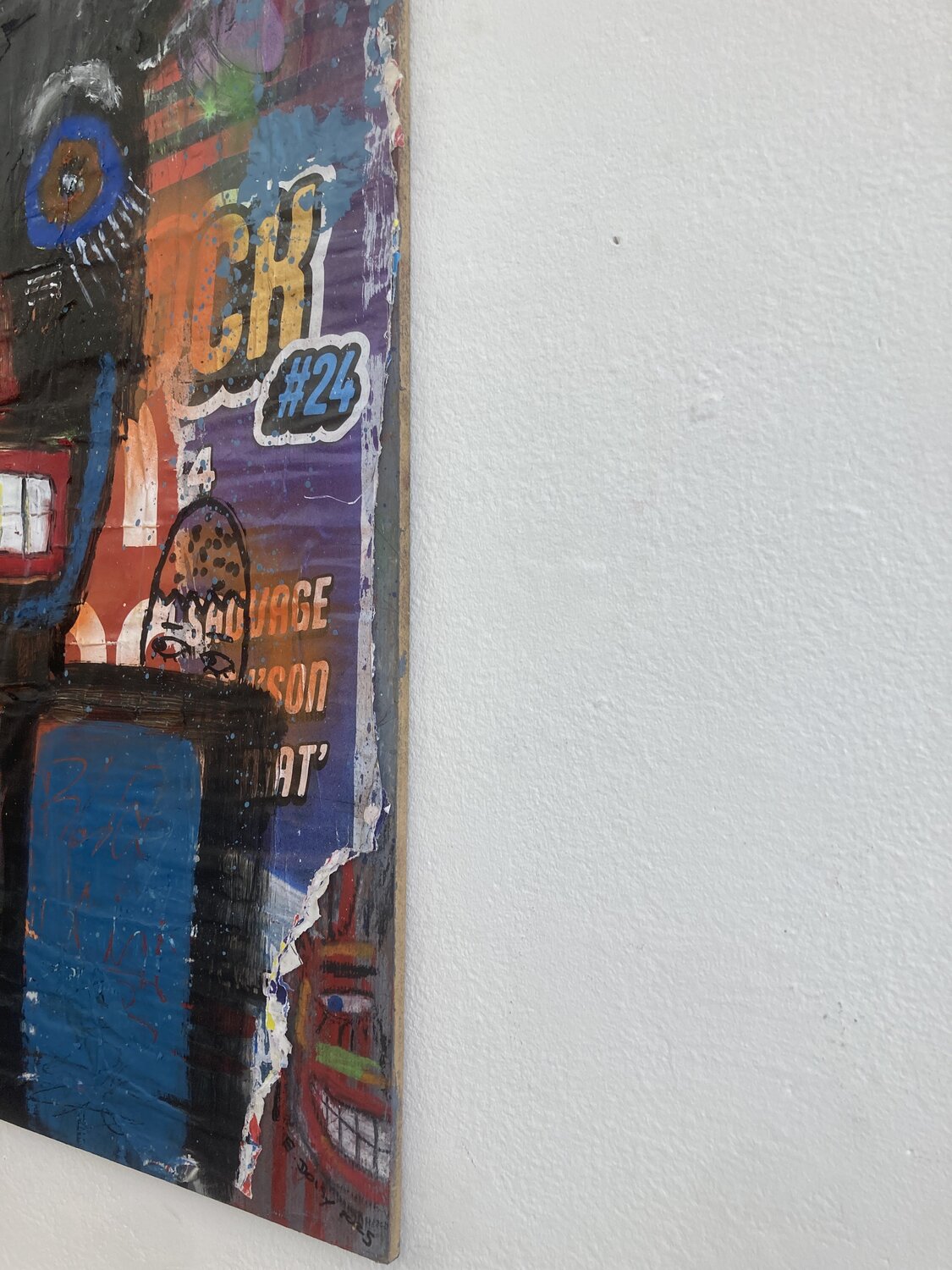 L'homme sous l'affiche door Eric Doisy (2025) : Schilderij Collage ...