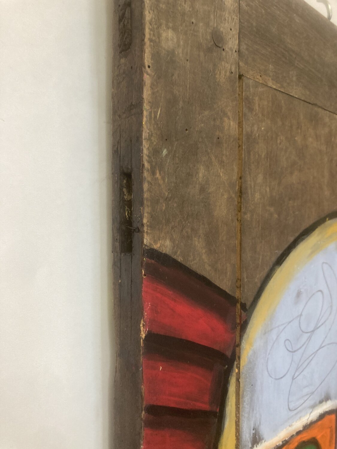 L'autre côté du coeur by Eric Doisy (2026) : Painting Oil, Felt on Wood ...