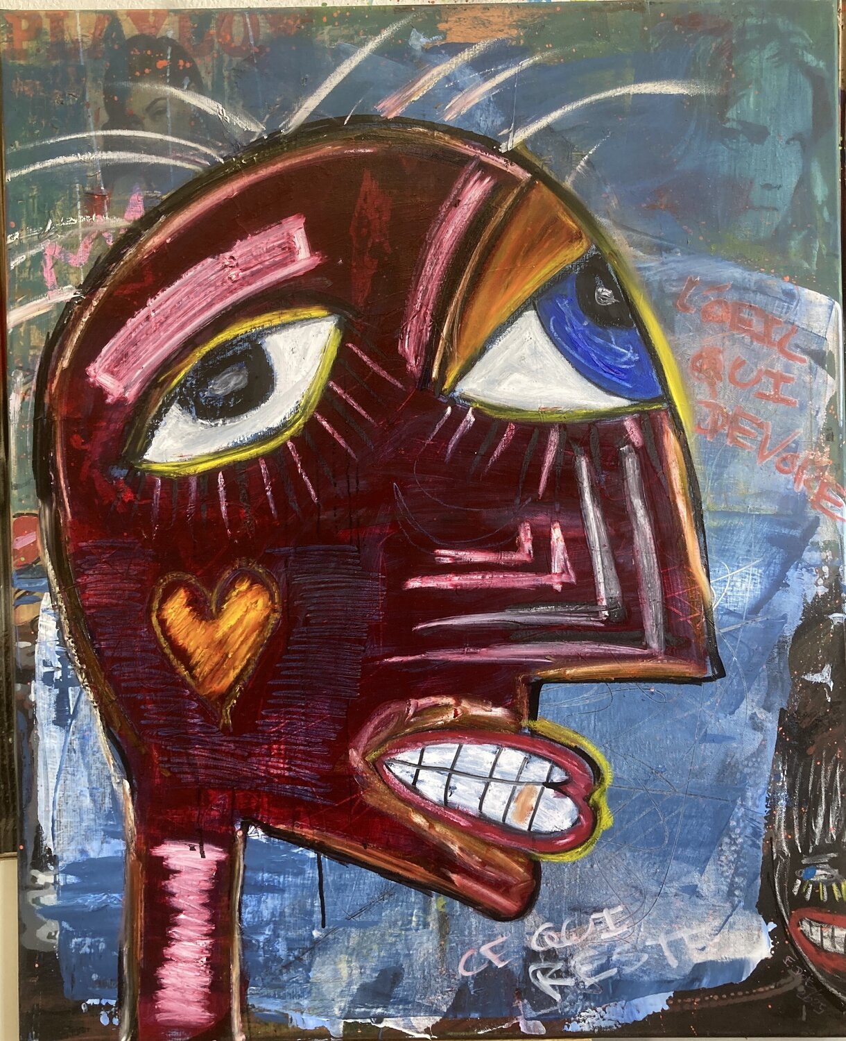 L'oeil qui dévore ce qui reste de Eric Doisy (2025) : Peinture ...