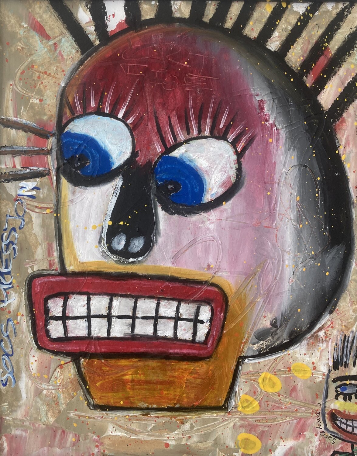 Compression de Eric Doisy (2025): Pintura Acrílico, Fieltro en Madera ...