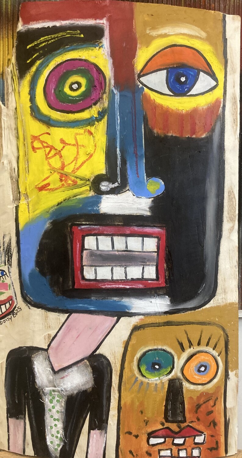 Vibrations du bois de Eric Doisy (2025) : Peinture Huile, Feutre sur ...