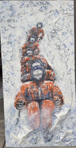 Uncle Ted Bumpin' von Sean Plumb (2025): Malerei Acryl, Öl auf Leinwand ...