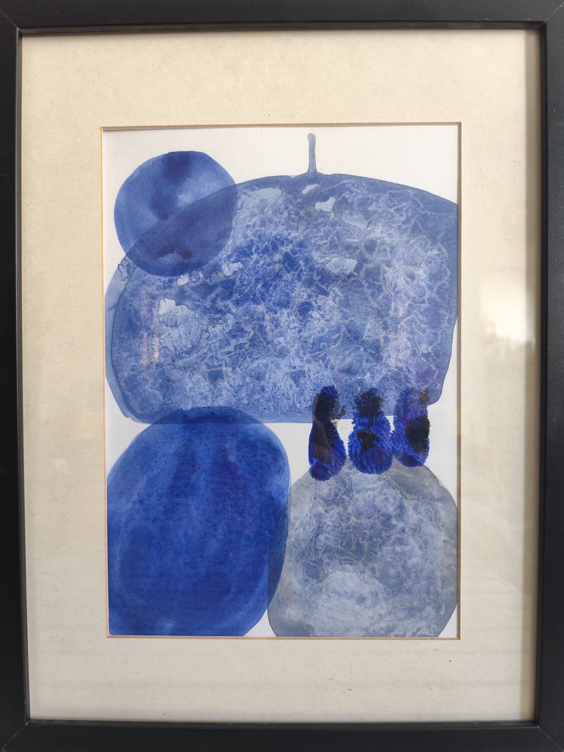 Blue Magic 1 by Patricia Hausen (2025) : Painting Acrylic, Ink on Paper ...