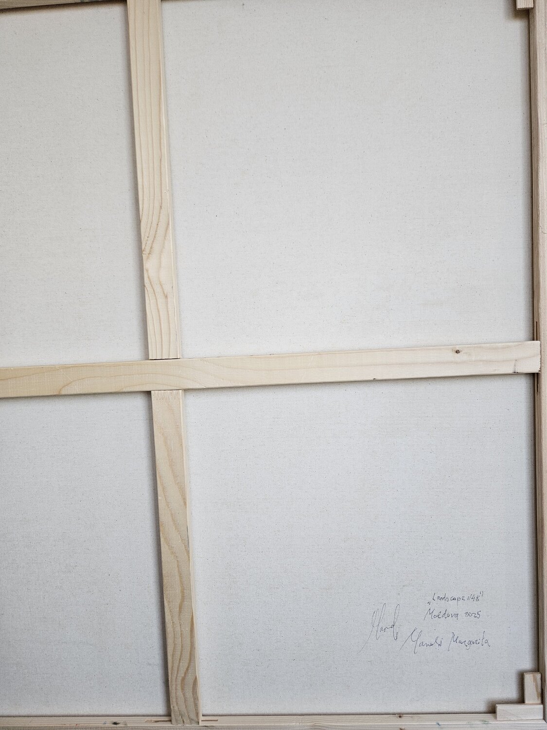 Landscape #48 von Margarita Manoli (2025): Malerei Öl auf Leinen ...