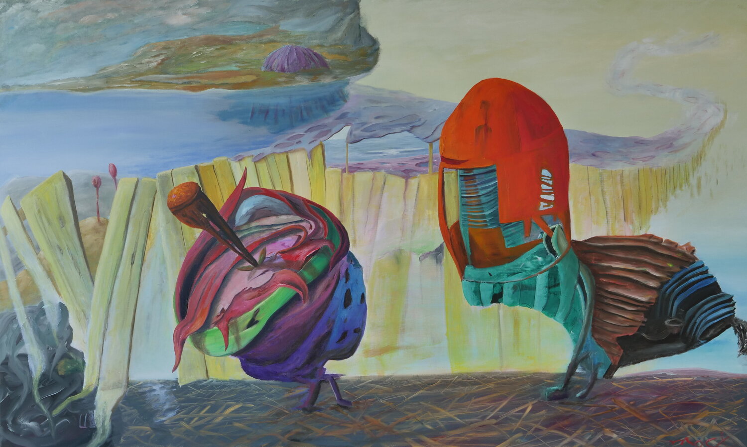 conversation by Mocx Dabbert (2022) : Painting Oil on Canvas - Singulart