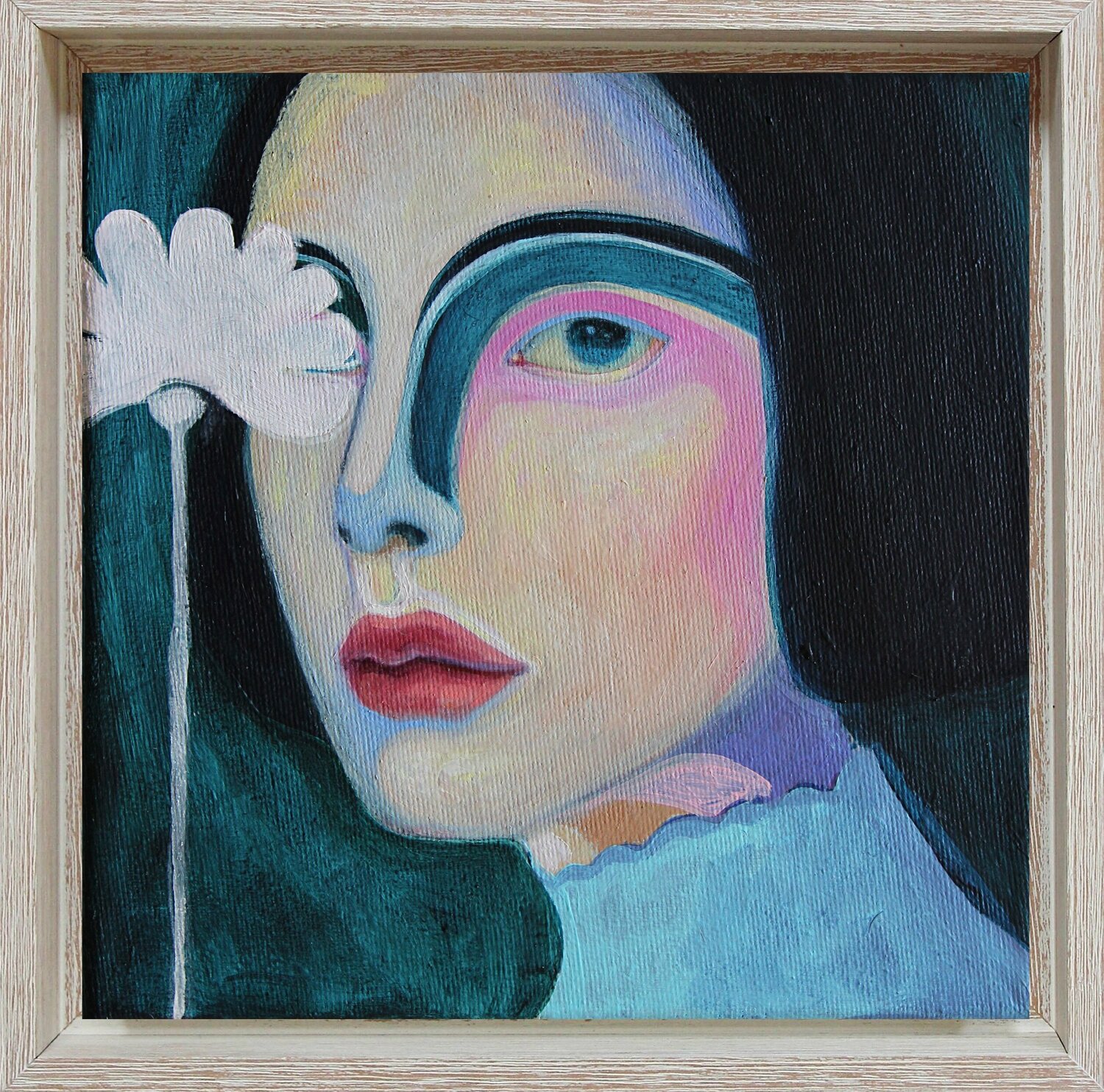 Miniature Muse Flora by Viola Babol (2022) : Painting Oil on Canvas ...