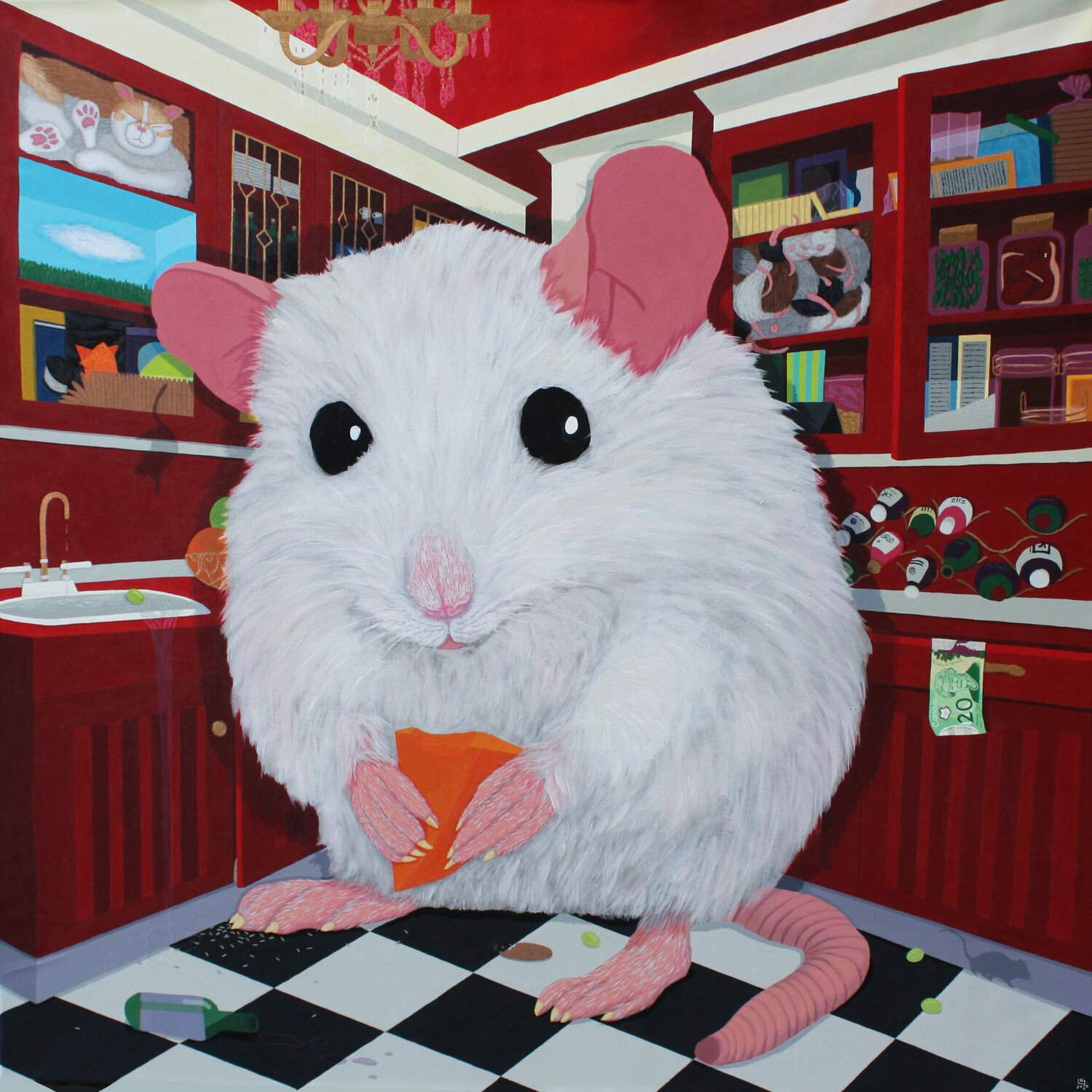Mouse In The House by Lisa Ng (2020) : Painting Acrylic on Canvas ...
