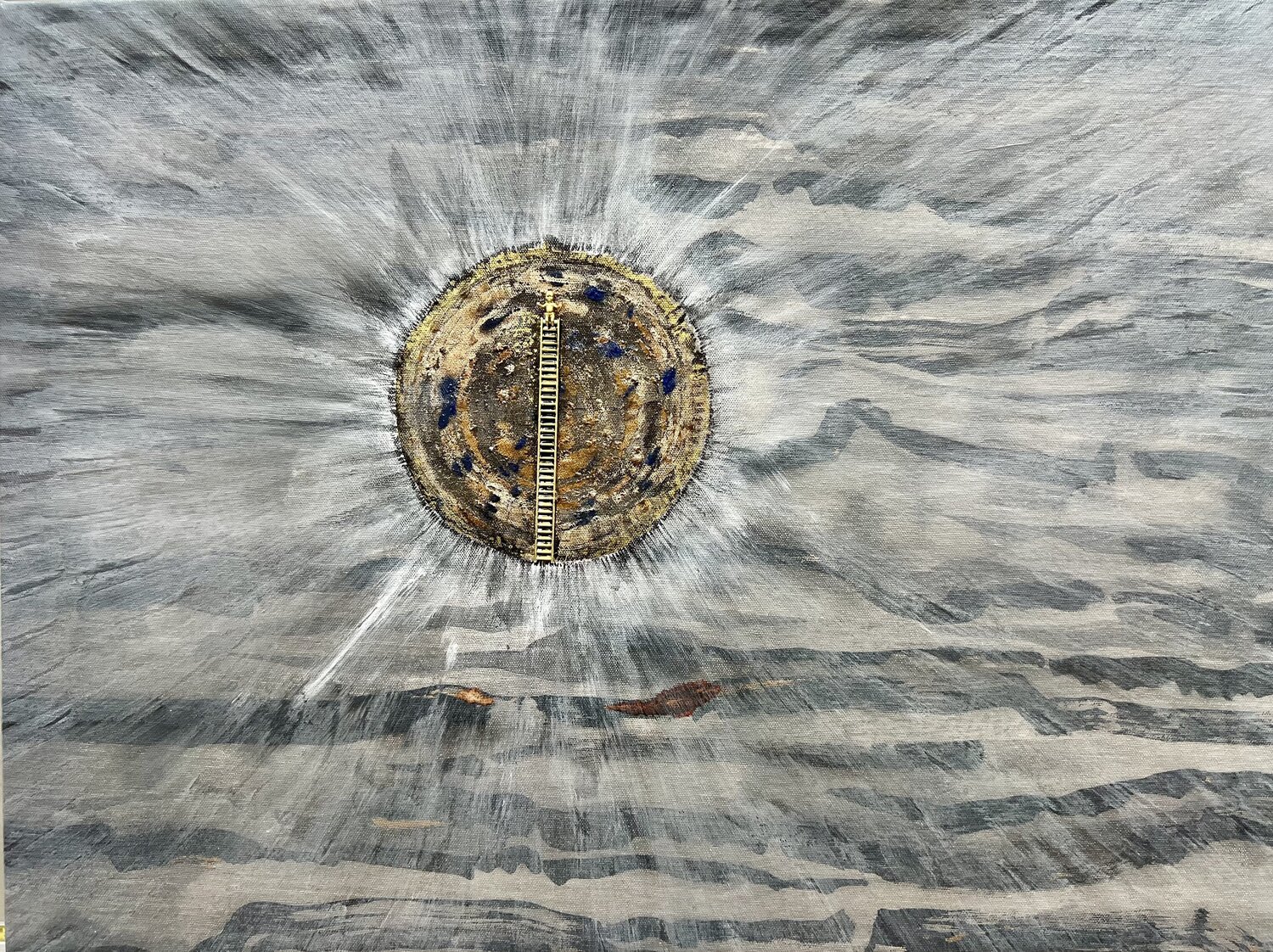 Noah von Lica Cecato (2024): Malerei Acryl, Aquarell auf Leinwand - Singulart