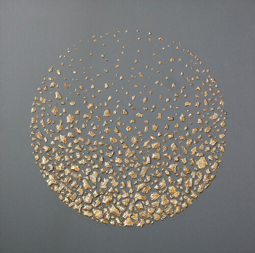 " Red Field 4 " High textured abstract red acrylic art de Yana Sagan ...