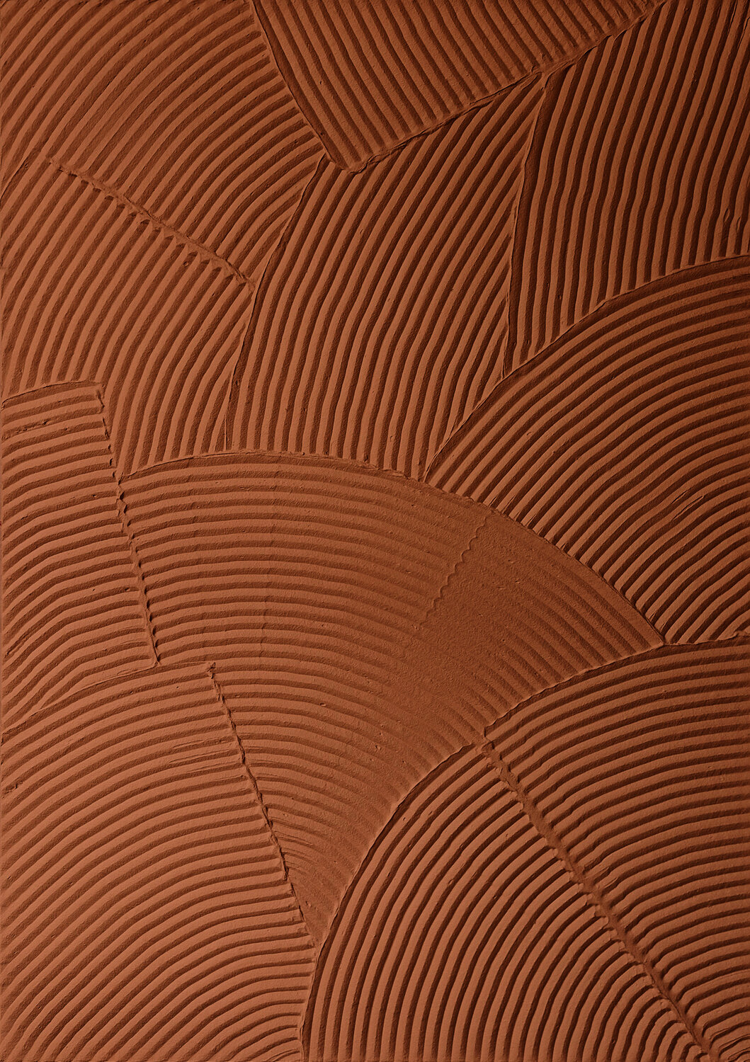 " Red Field 3 " Red abstract acrylic high textured art Yana Sagan