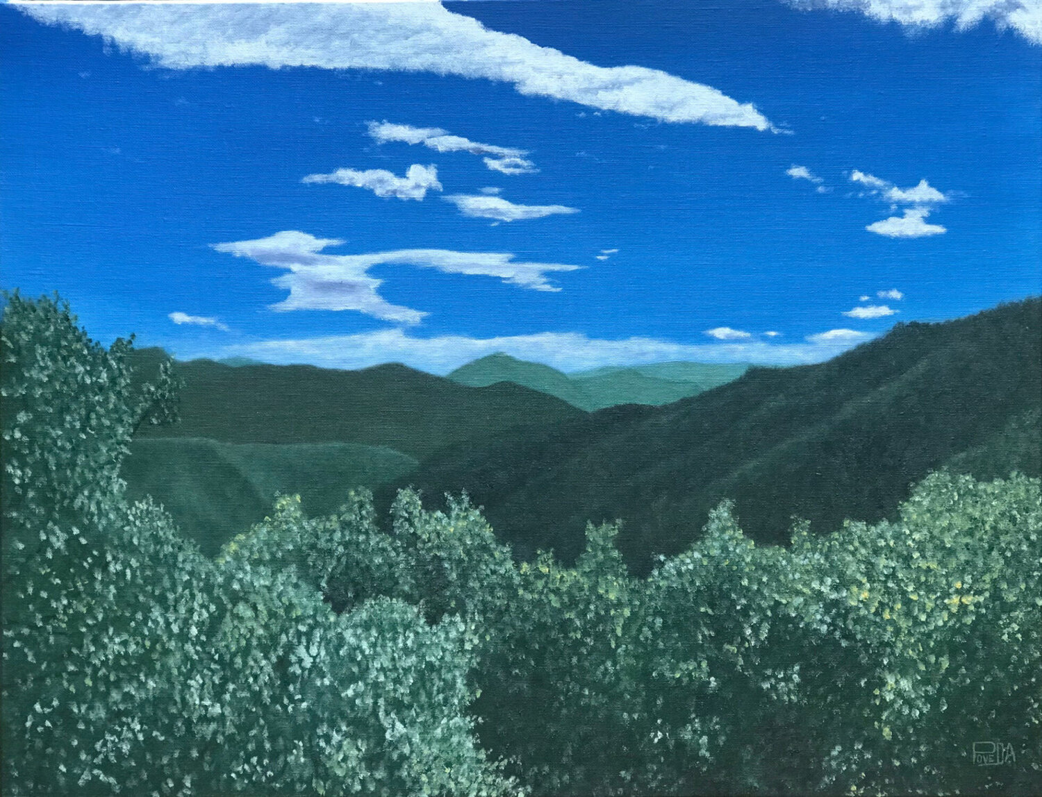 Depuis le col de Bès 2 by jean-michel poveda (2024) : Painting Oil on ...