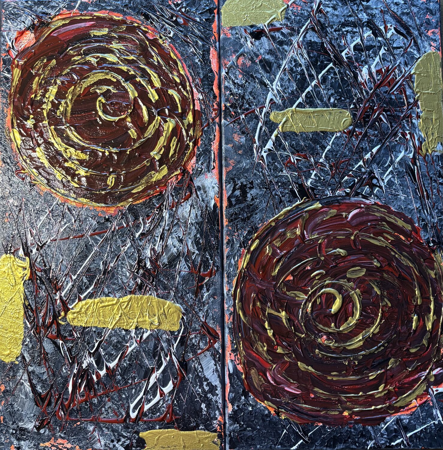 Twin harmony by Katja Dammhorst (2025) : Painting Acrylic on Canvas - Singulart