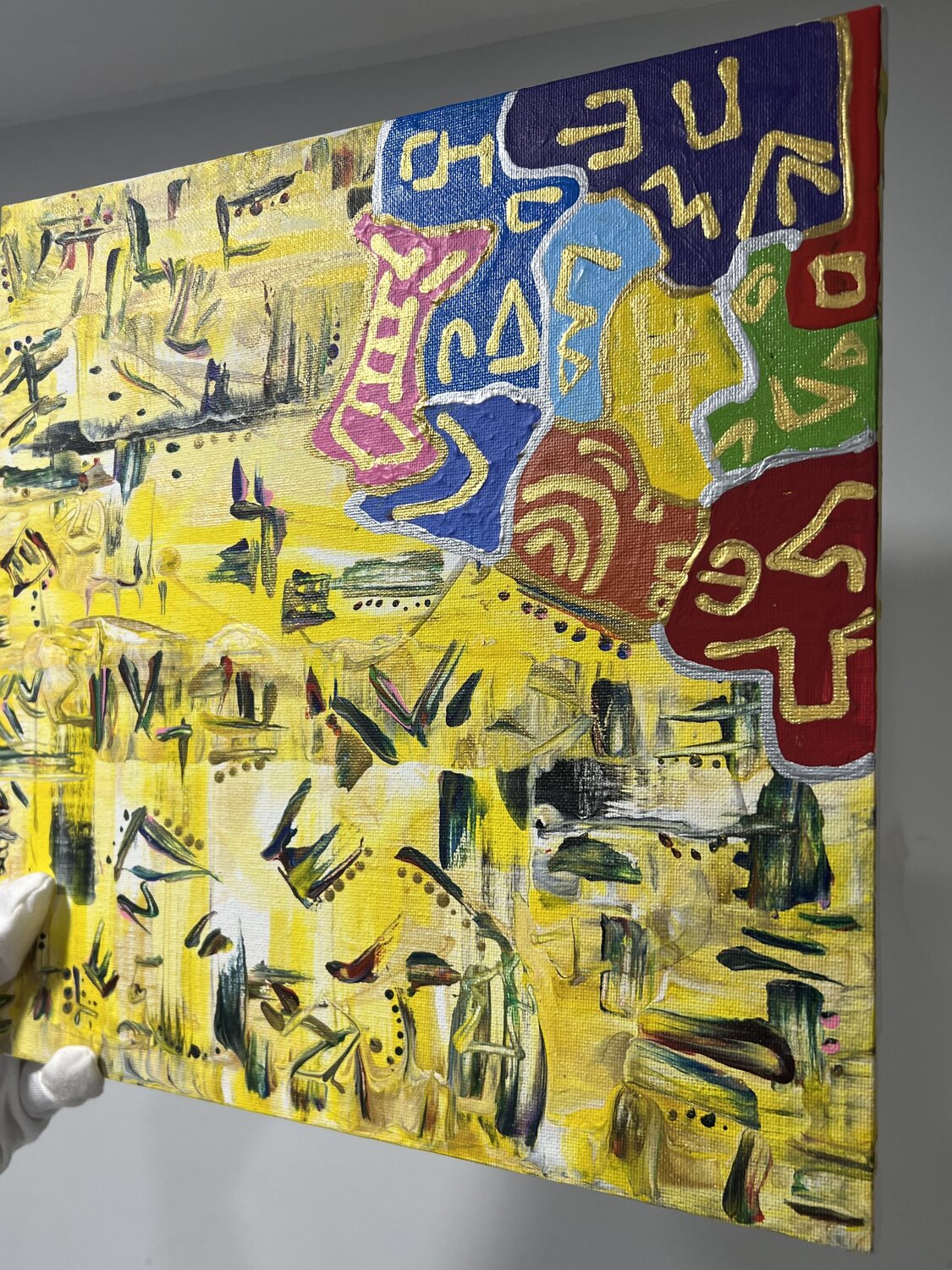 Solve the Matrix von S. Bothé (2025): Malerei Acryl, Öl auf Leinwand ...