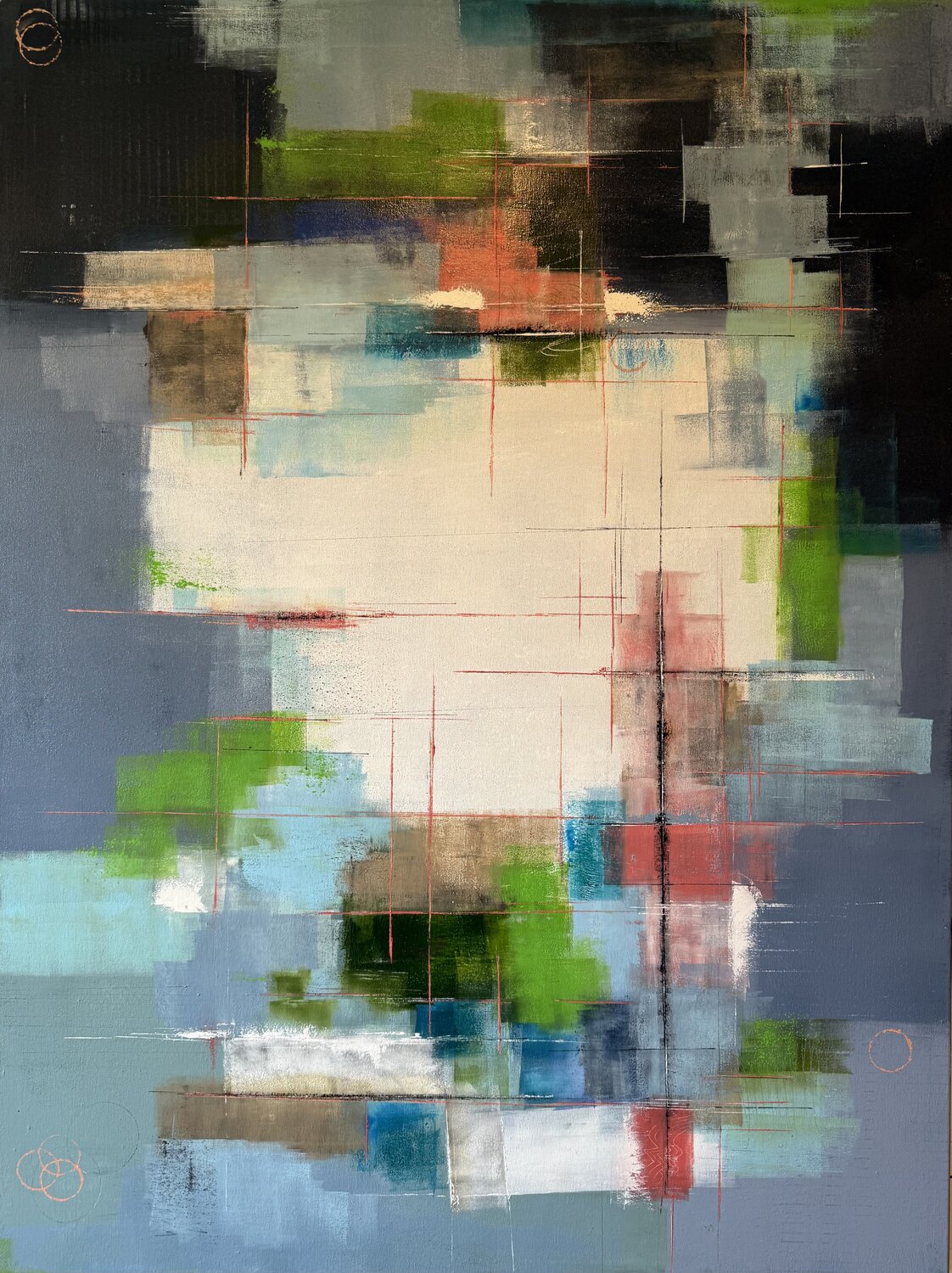 Shadow Box by Lynn MacDonald (2025) : Painting Oil, Wax on Canvas ...