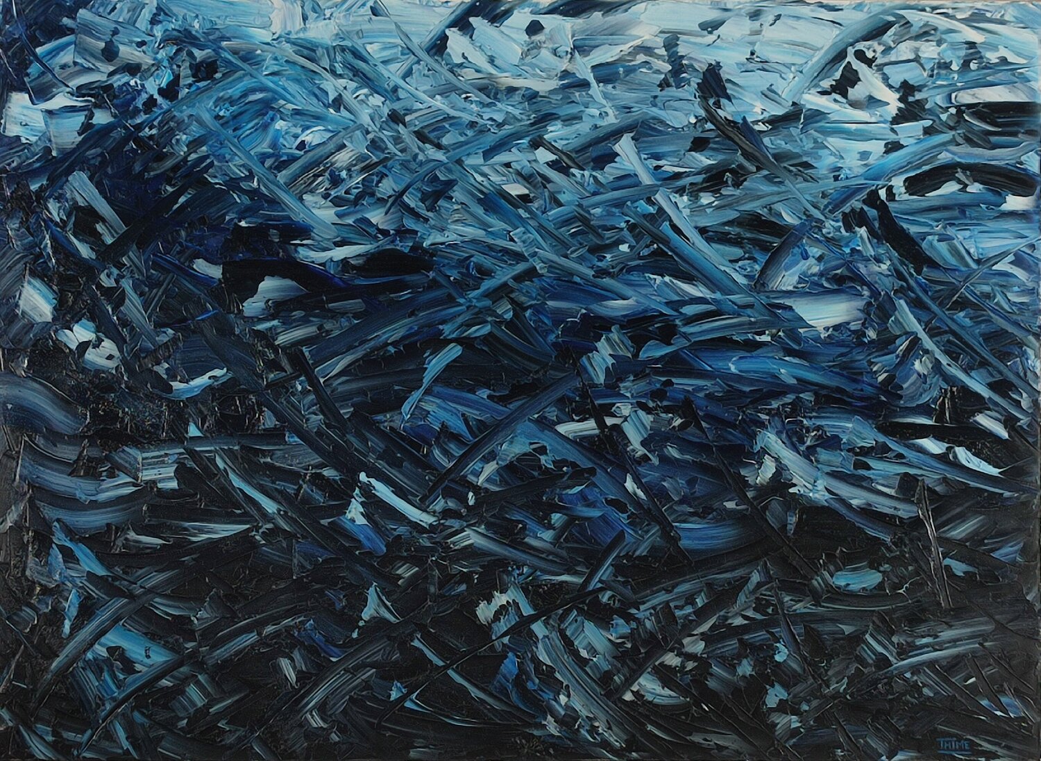 Marine bleue by THIERRY MENECHAL (2019) : Painting Oil on Canvas ...