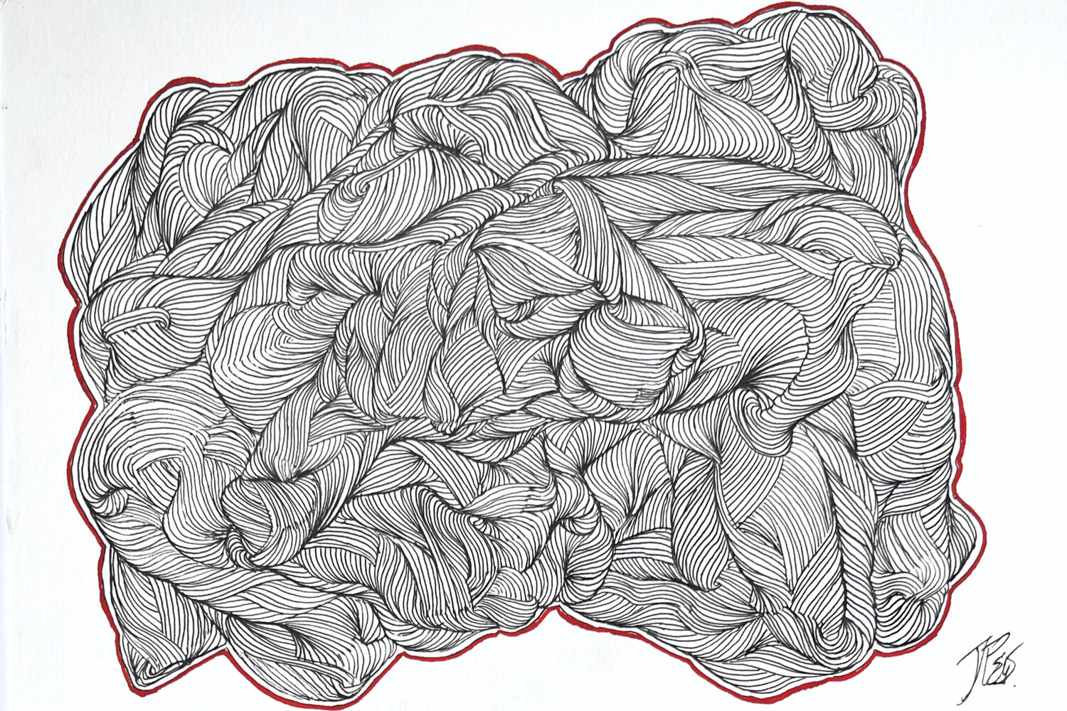 Imperfection de Johanna Lepeu - El Iman (2025): Obra en papel Acrílico ...