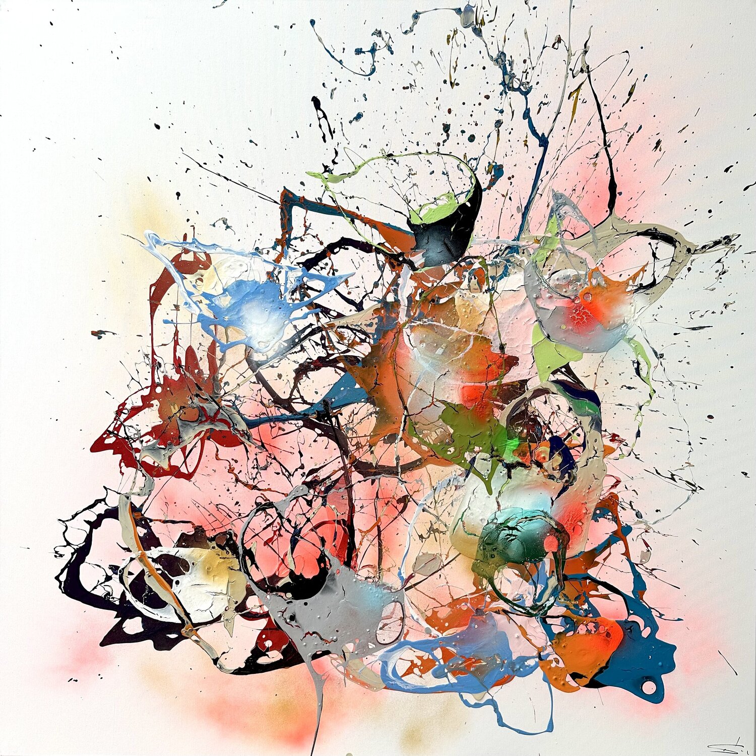 Galapagos 8 by milan sopko (2025) : Painting Acrylic, Spray Paint on ...