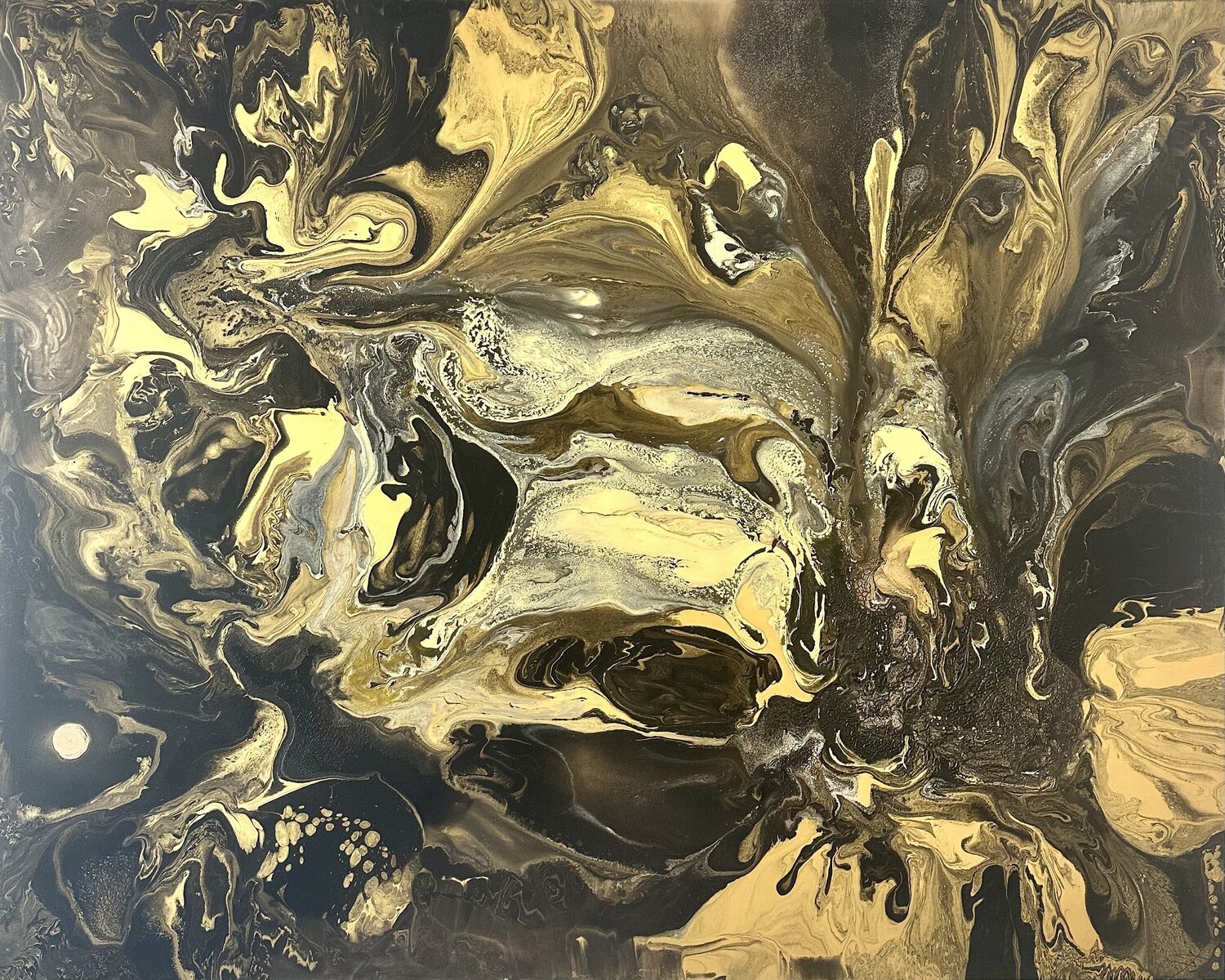 Golden horses de milan sopko (2022): Pintura Acrílico en Lienzo - Singulart