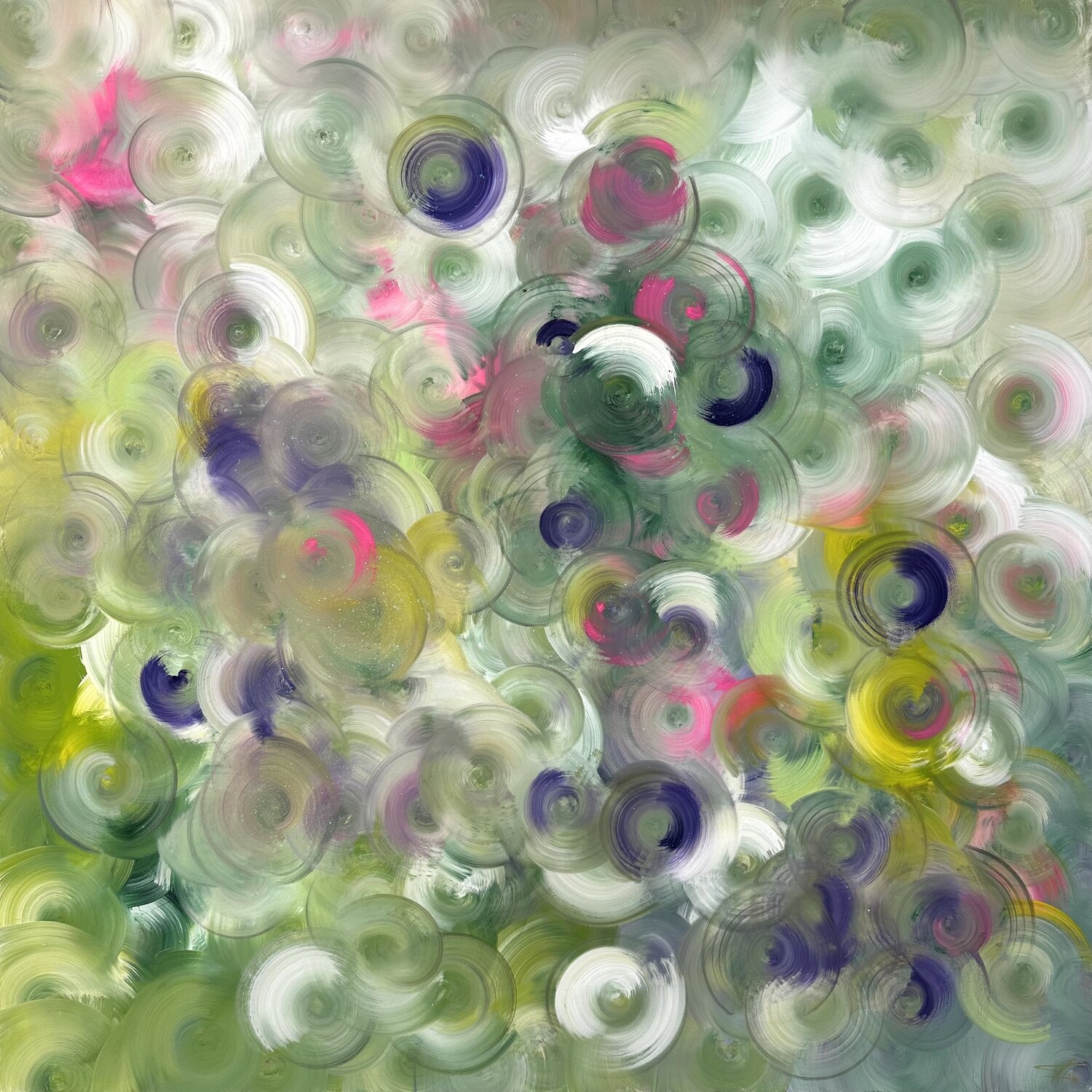 Spring garden by milan sopko (2022) : Painting Acrylic on Canvas ...