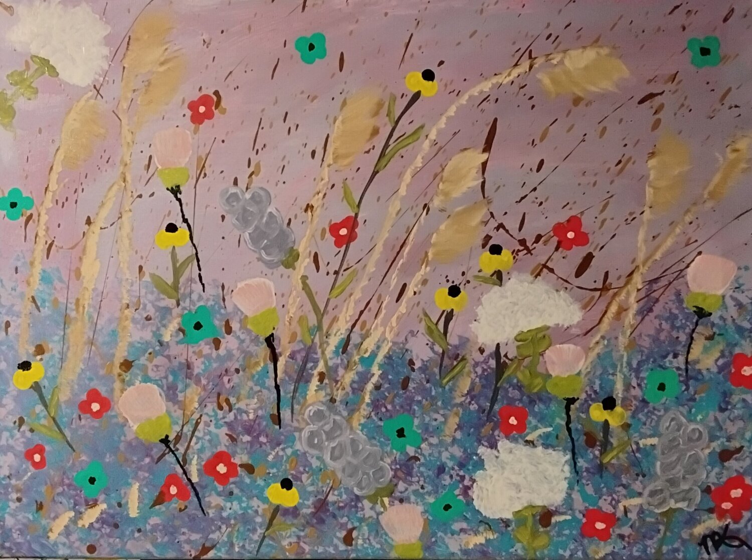 Wild Flowers 1 de MissyKay (2025) : Peinture Acrylique sur Toile ...