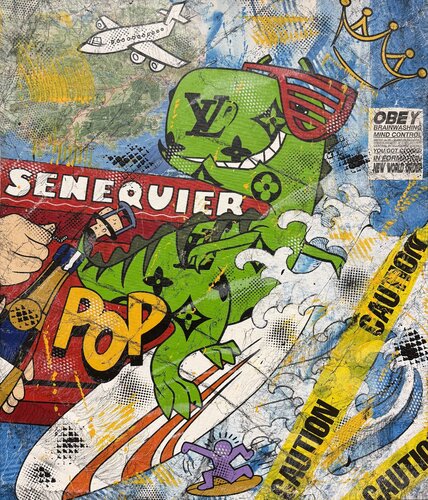 Le senequier de Vincent Lefèvre (2025) : Peinture Acrylique, Collage ...