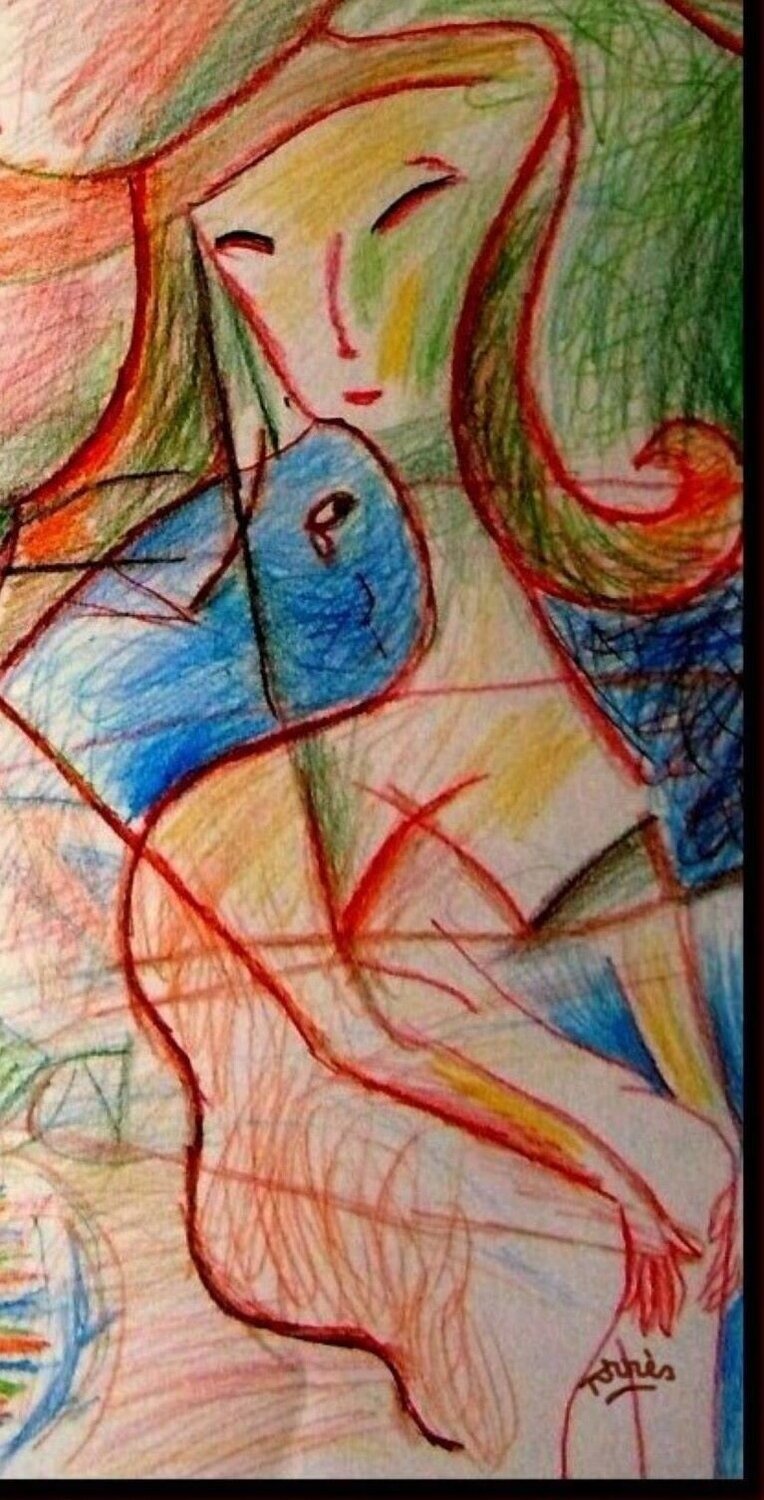 La Fille du Pirate door Pierre-Louis TORRES (N.D) : Werk op papier Pen ...