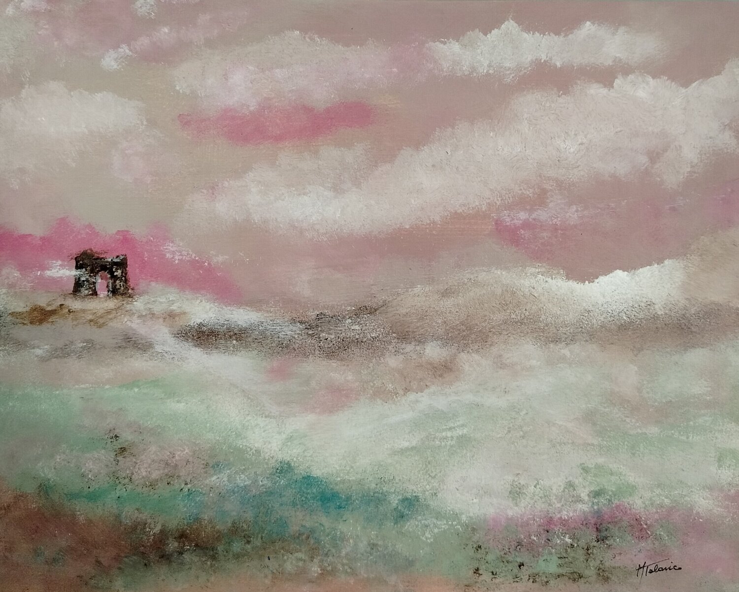 Rovine tra la Nebbia | Paesaggio simbolico – Ruins in the Mist ...