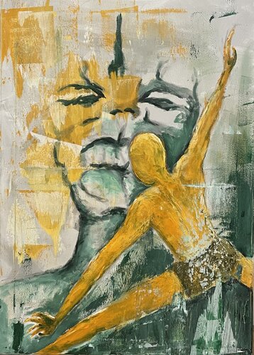 on scene 1 by Anja Küttel (2025) : Painting Acrylic on Canvas - Singulart