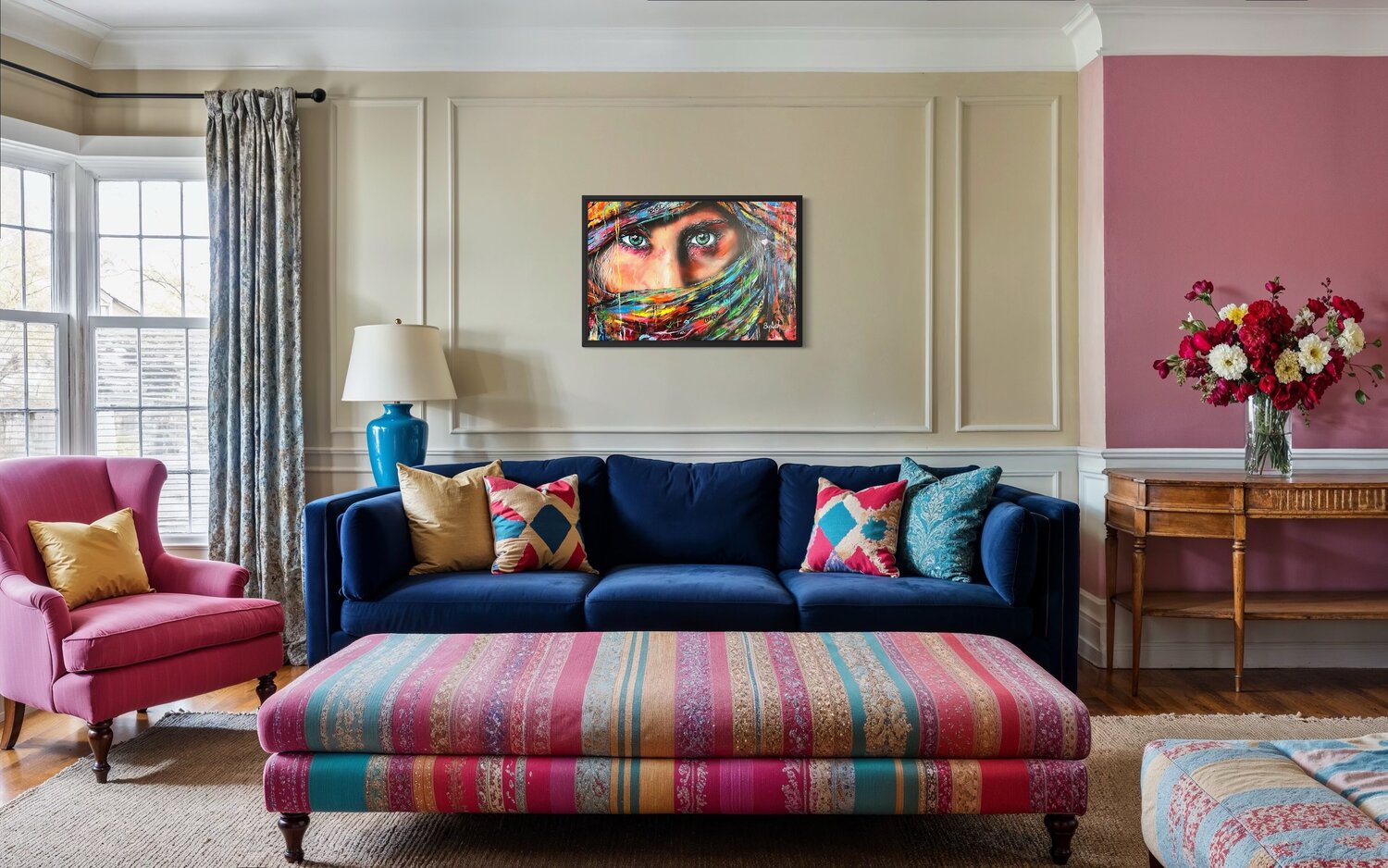 Voice II by Nathalie Ashby (2025) : Painting Acrylic, Graffiti on ...