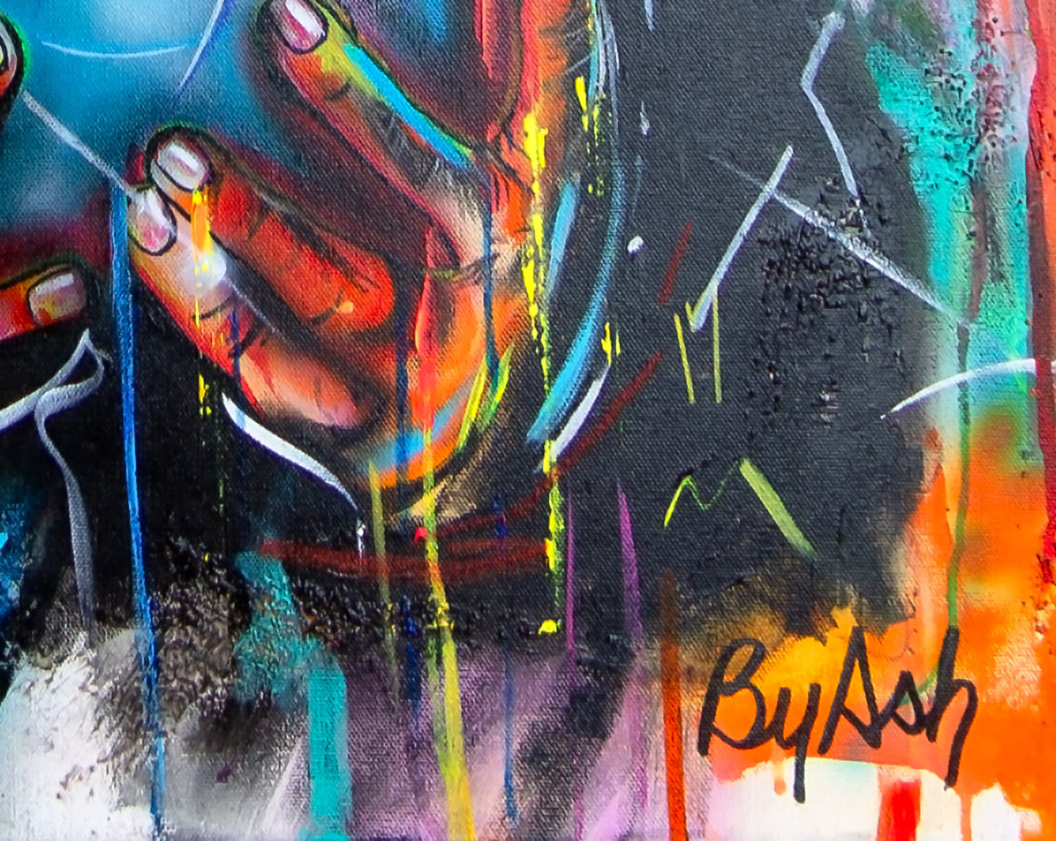 In Our Hands by ByAsh (2025) : Painting Acrylic, Pencil on Canvas ...