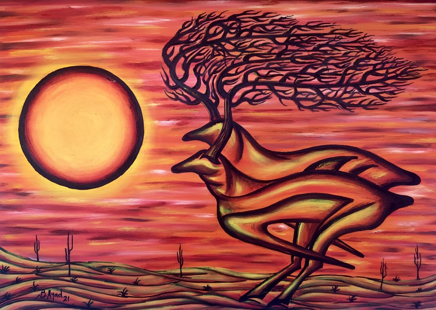 ADD.2 of Still a life even with hard past , keep forward . by SAM AYAD ...