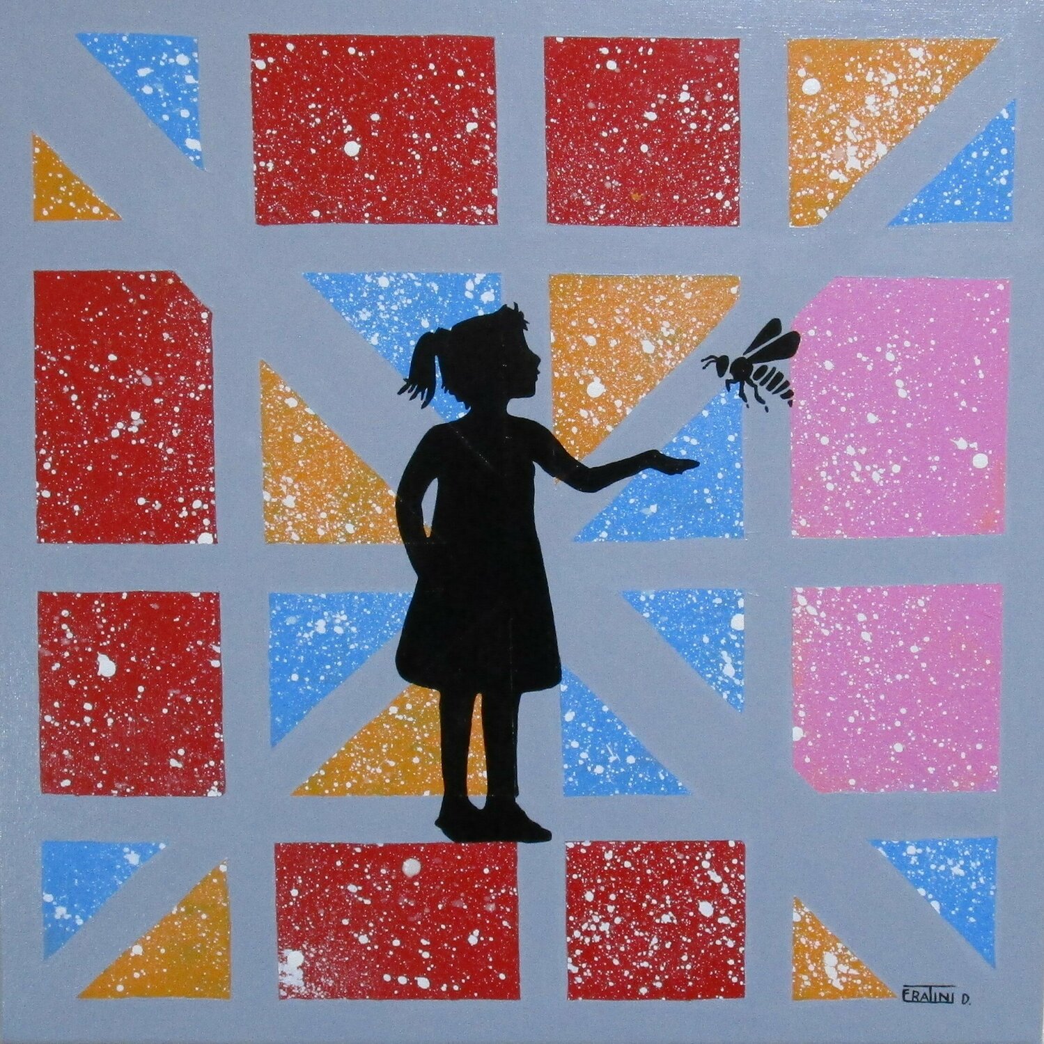 Amica Ape by Daniele Fratini (2022) : Painting Enamel on Canvas - Singulart