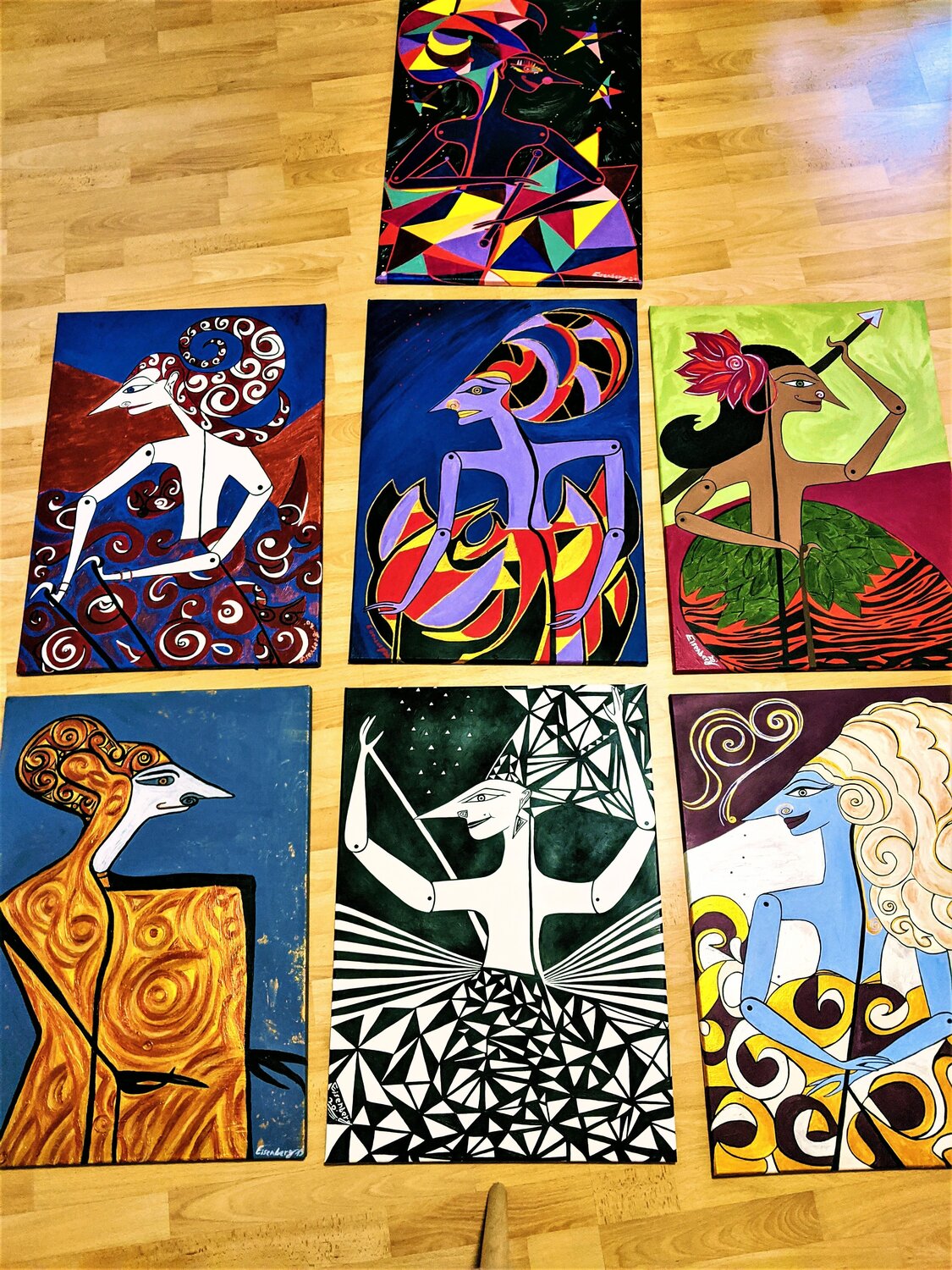 Series: Wayang Stick Puppets No 2: Dancing warrior - element air by ...