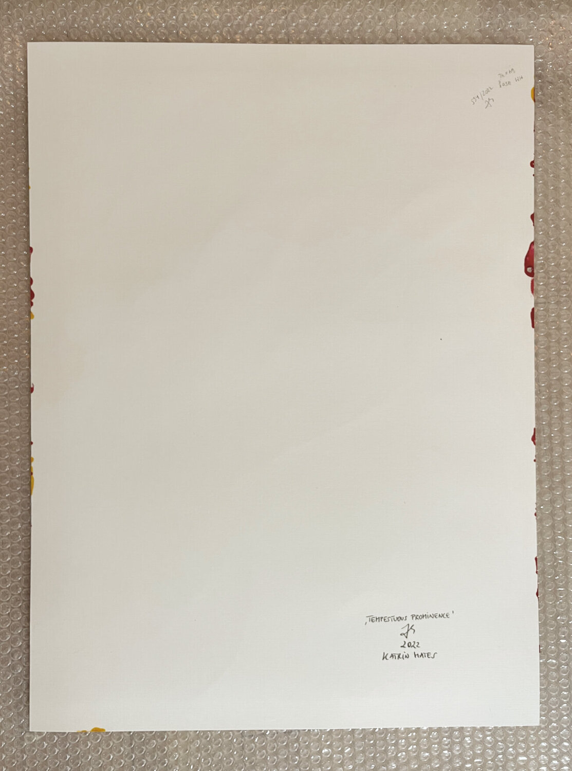 Tempestuous Prominence - Sonnensturm by Katrin Mates (2022) : Painting ...