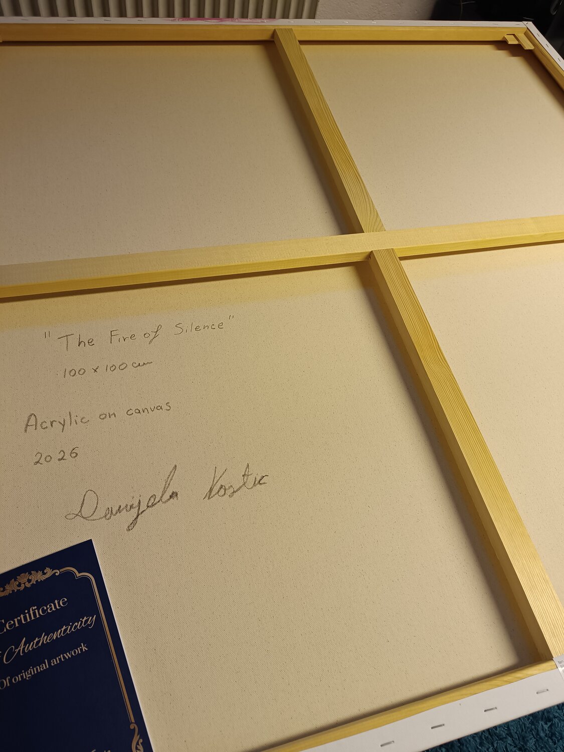 The Fire of Silence by Danijela Kostic (2026) : Painting Acrylic on ...