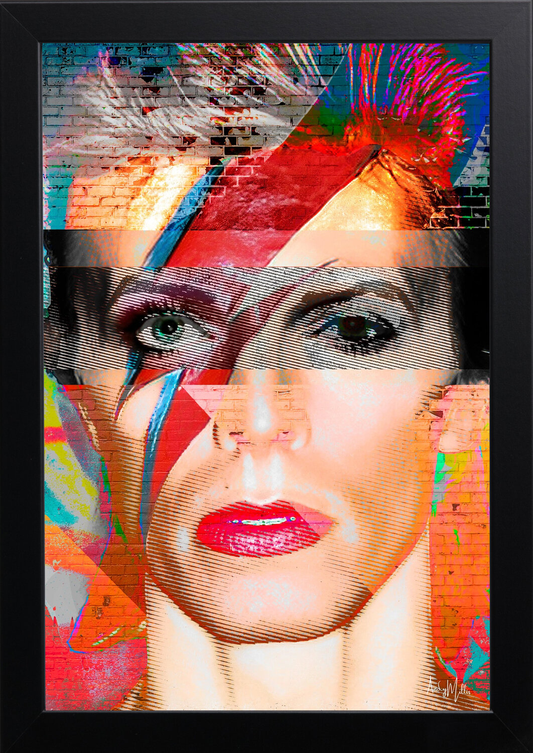 David Bowie - Faces by Andy Millis (2021) : Print Giclée print on ...