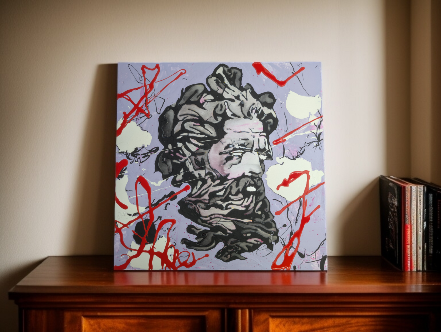 La scultura si fa' pittura e la pittura memoria door Michele Fontana (2025) : Schilderij Acryl ...