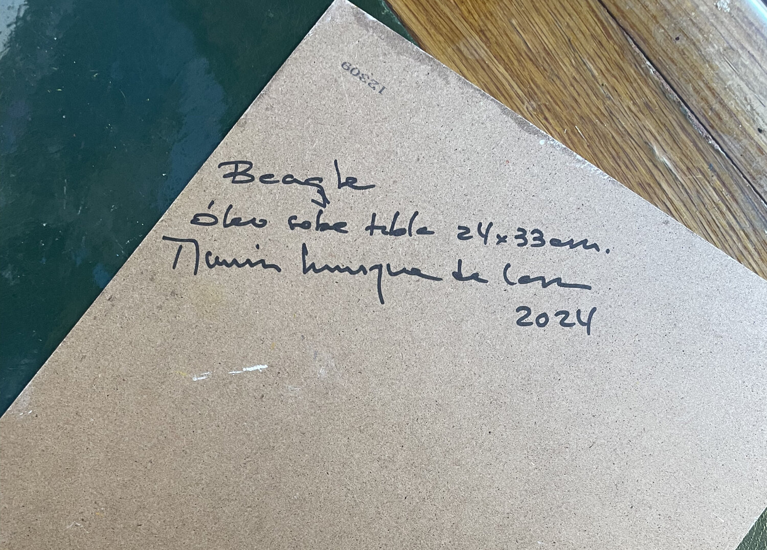 BEAGLE von Román Manrique de Lara (2024): Malerei Öl auf Synthetische ...