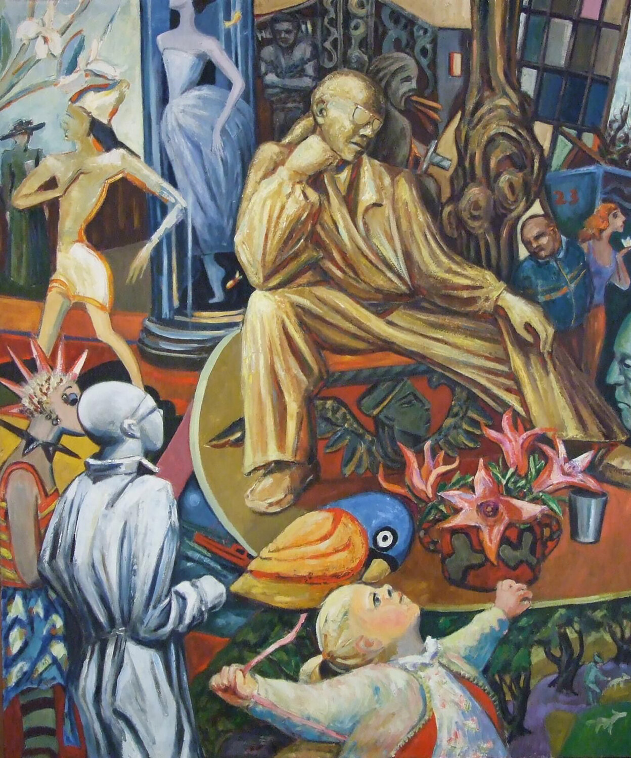 Fact And Fantasy by Wendy Raphael (2000) : Painting Oil on Canvas ...