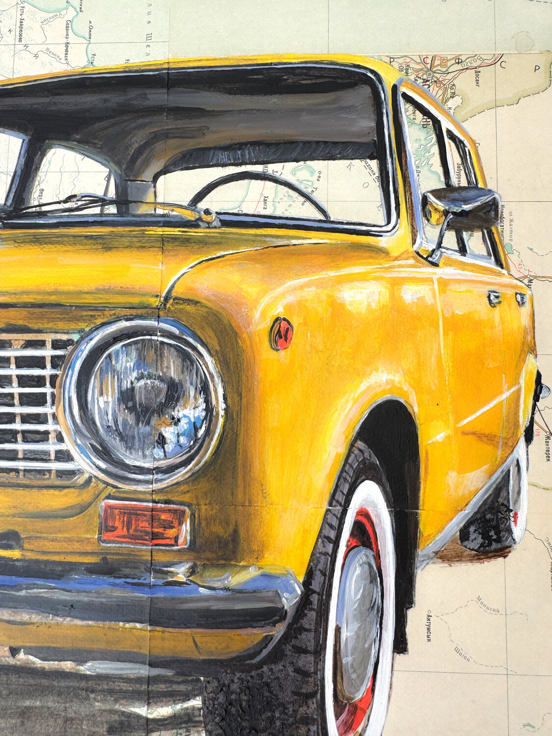 Yellow Compainion de Irina Kurganskaya (2025): Pintura Acrílico en ...